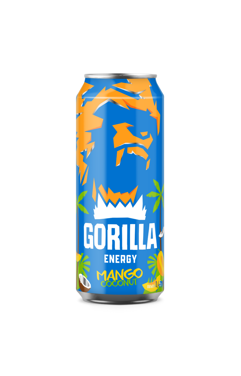 Gorilla energy drink mangococonut 500ml – Beverage Distribution